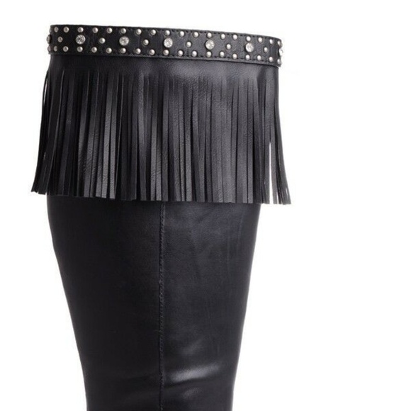 Accessories | Faux Leather Fringe Boot Toppers | Poshmark